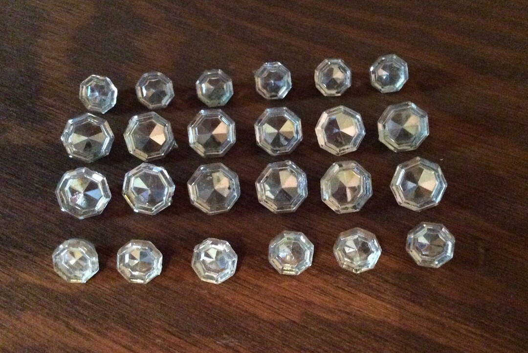 Vintage Octagon Mirror Buttons: Sparkling Wedding Dress Embellishments ...