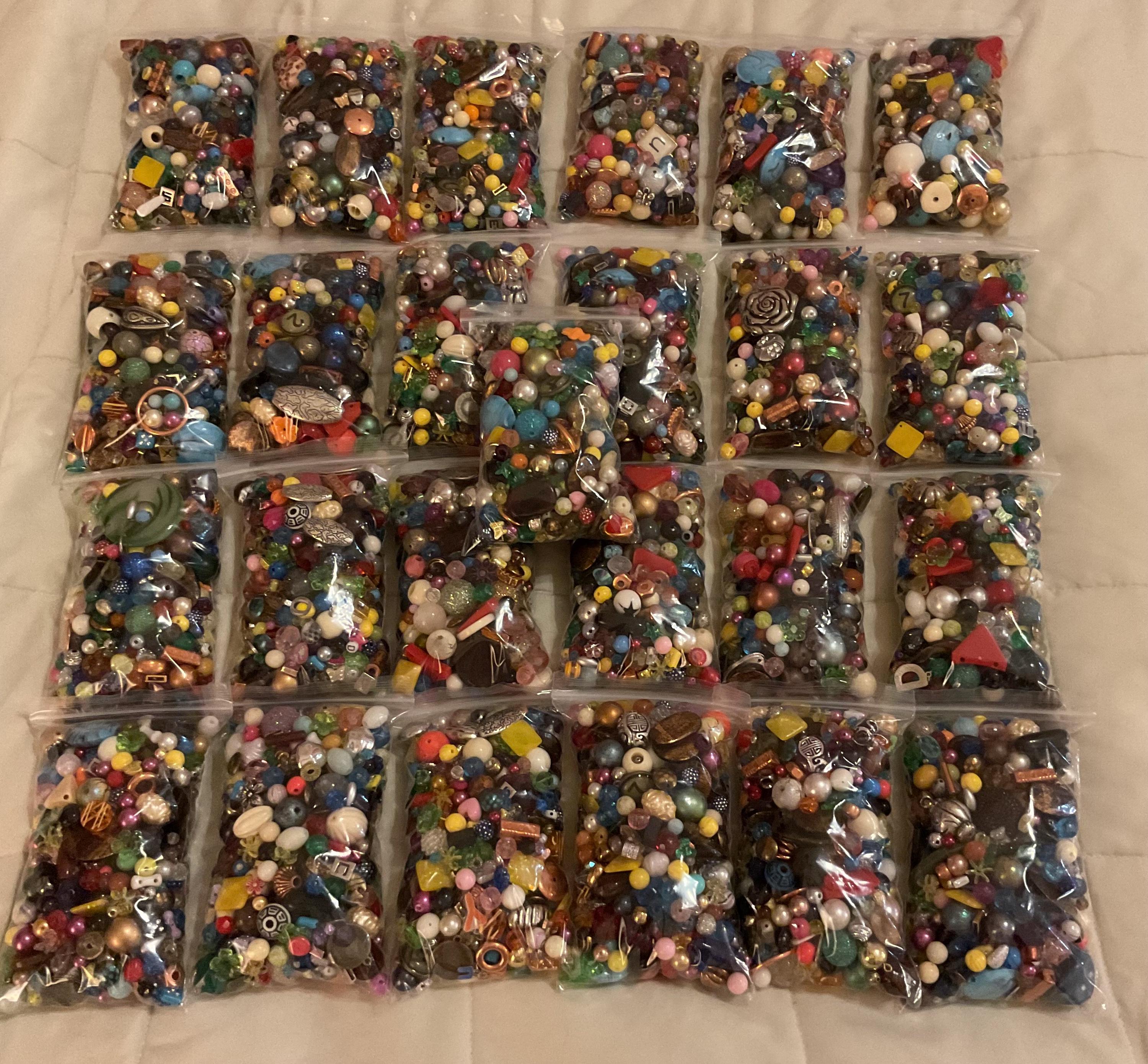Bead Soup Mix: Vintage & New Acrylic, Glass, Metal Beads - Etsy