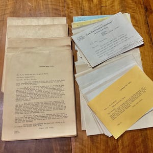 Antique Ephemera Lot, 1900s Paper Documents, Letterhead, Graphics, 50 ...