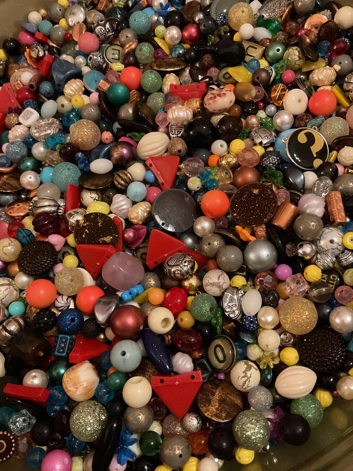 Bead Soup Mix: Vintage & New Acrylic, Glass, Metal Beads - Etsy
