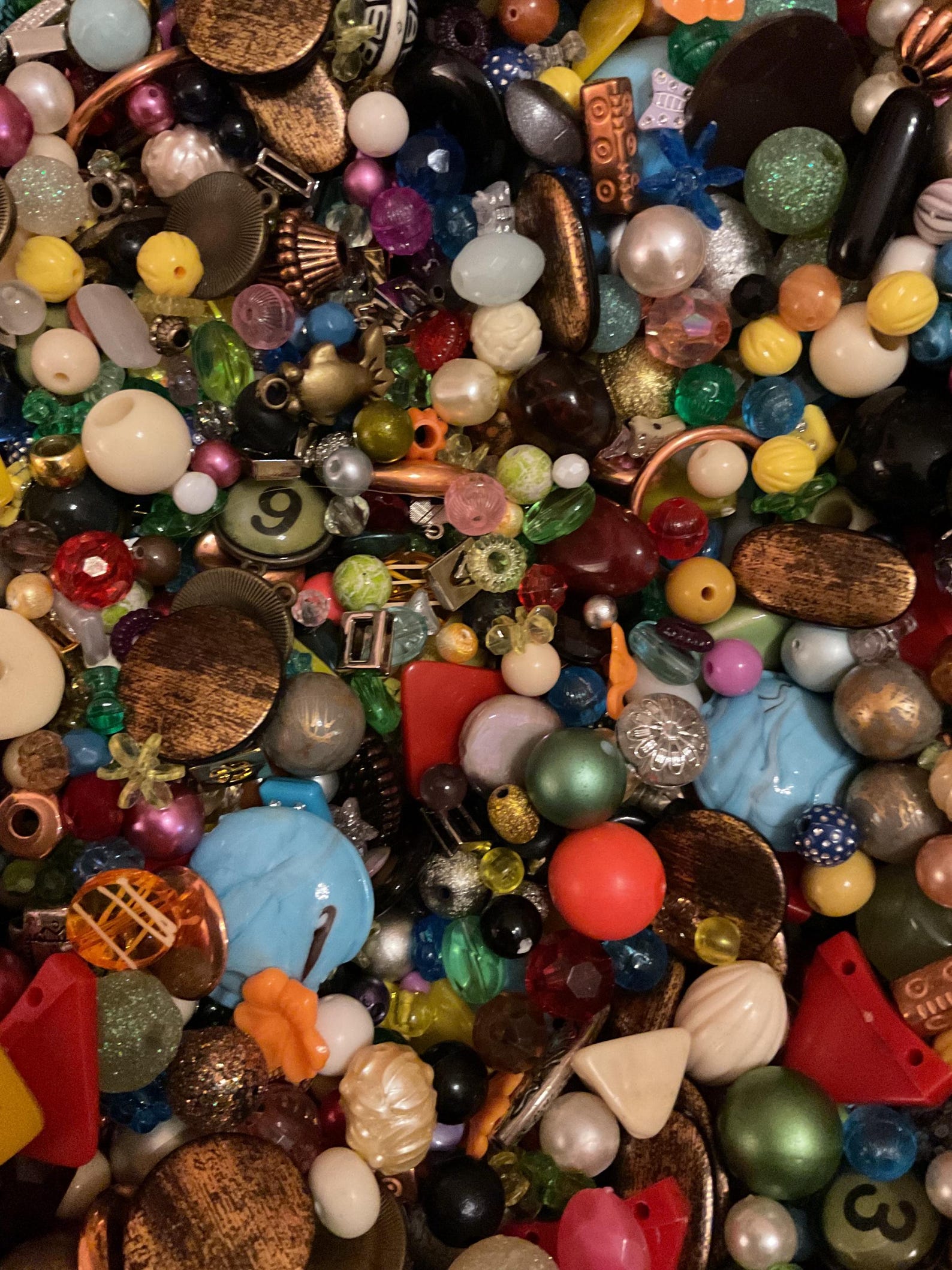Bead Soup Mix: Vintage & New Acrylic, Glass, Metal Beads - Etsy