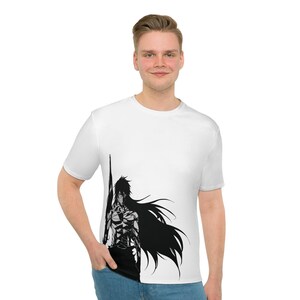 Ichigo Mugetsu Anime Bleach White Men's Loose T-shirt, Graphic Tee ...