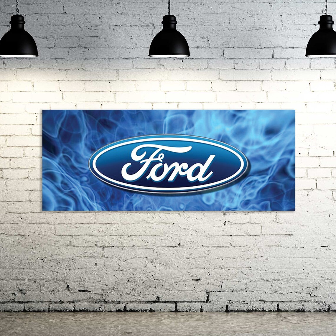 Ford Logo Banner Vinyl Garage Sign bureau ou salle | Etsy