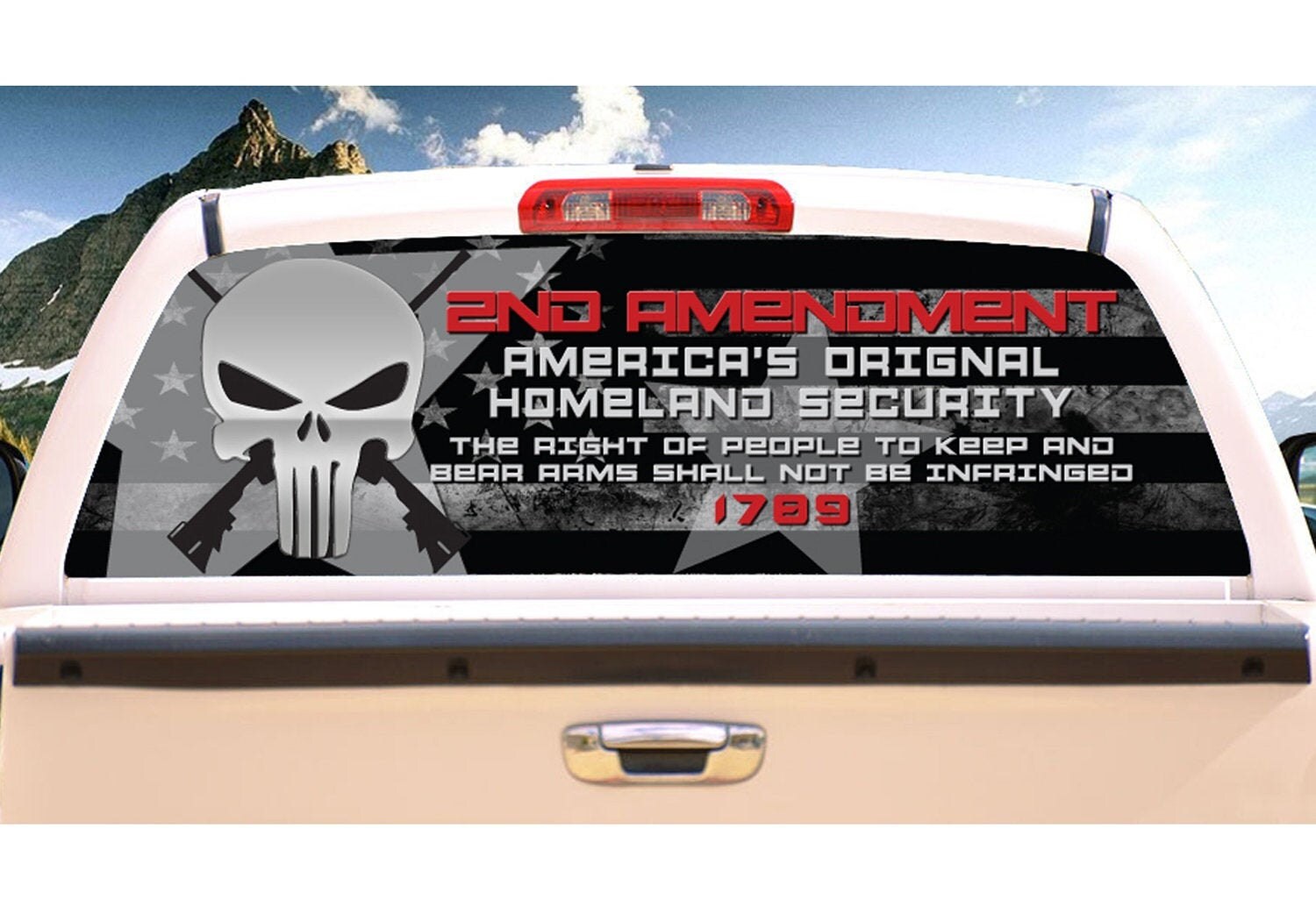 2nd amendment 1789 Decal for Back window BW0001 | Etsy