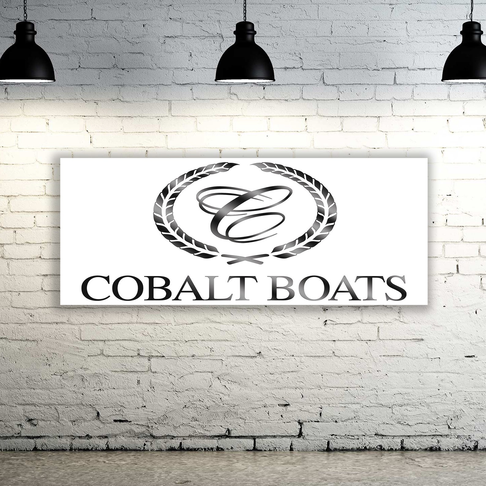 Cobalt Boats Logo Banner VinylGarage Signoffice or | Etsy