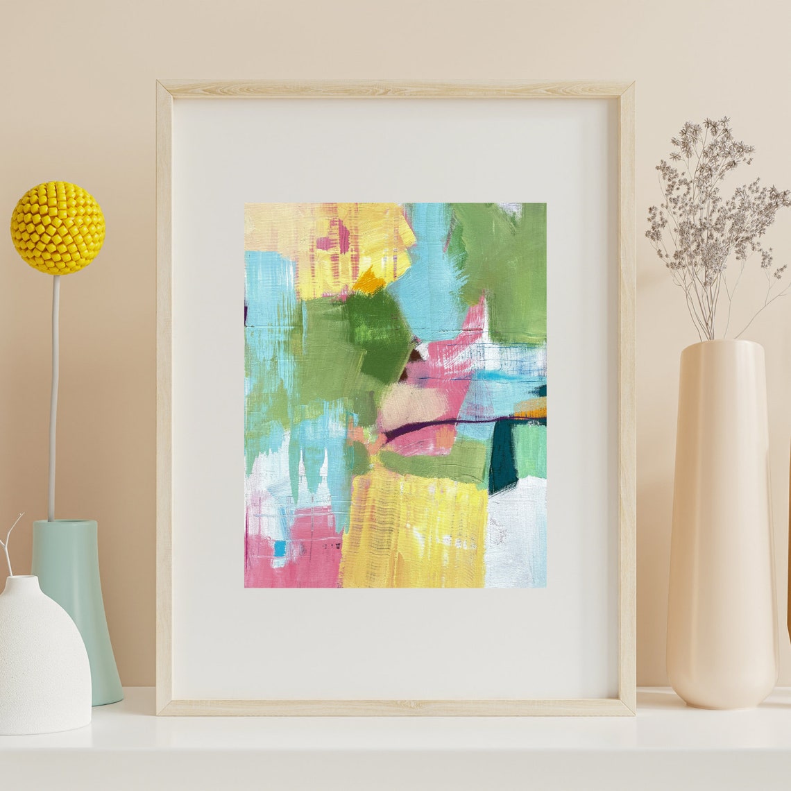 Abstract Art Print | Modern Abstract Art Print | Bright Modern Art - Etsy