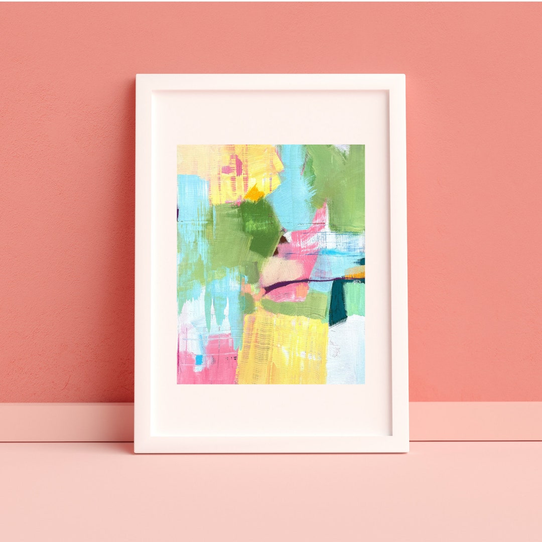 Abstract Art Print | Modern Abstract Art Print | Bright Modern Art - Etsy