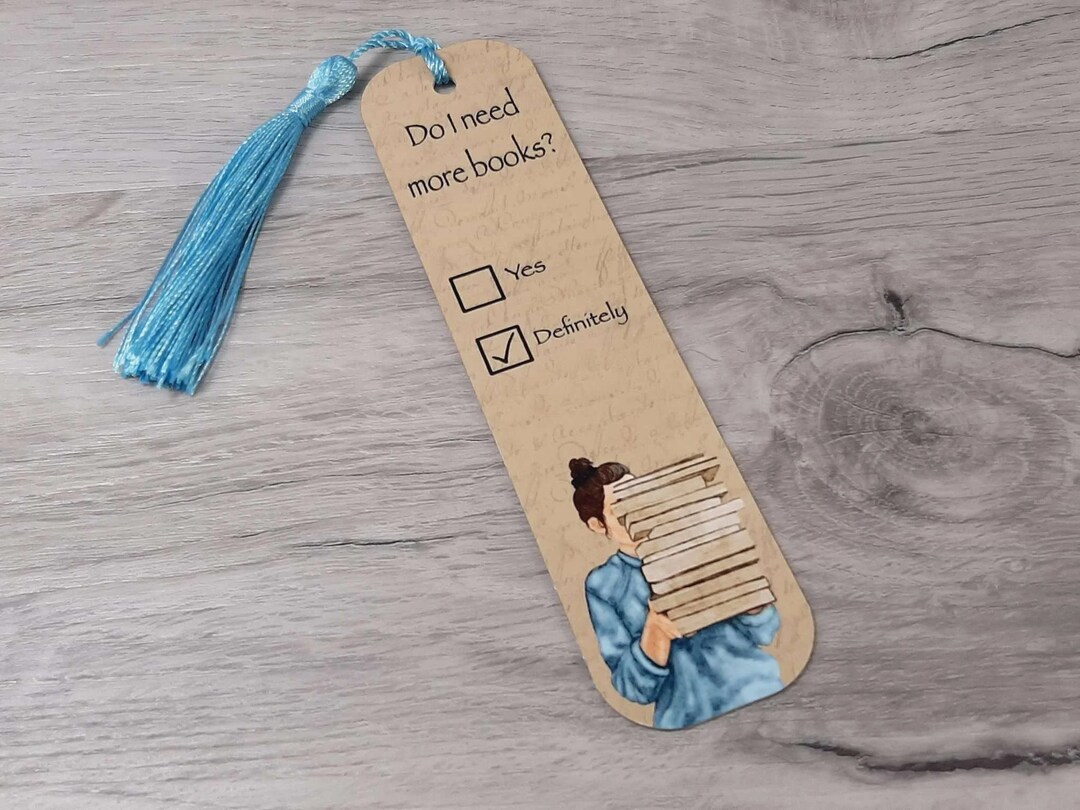 Do I Need More Books Check-list Bookmark (sublimated Aluminum) - Etsy