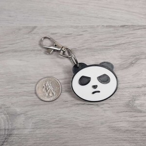 Moody / Angry Panda Keychain (3D Printed) - Etsy