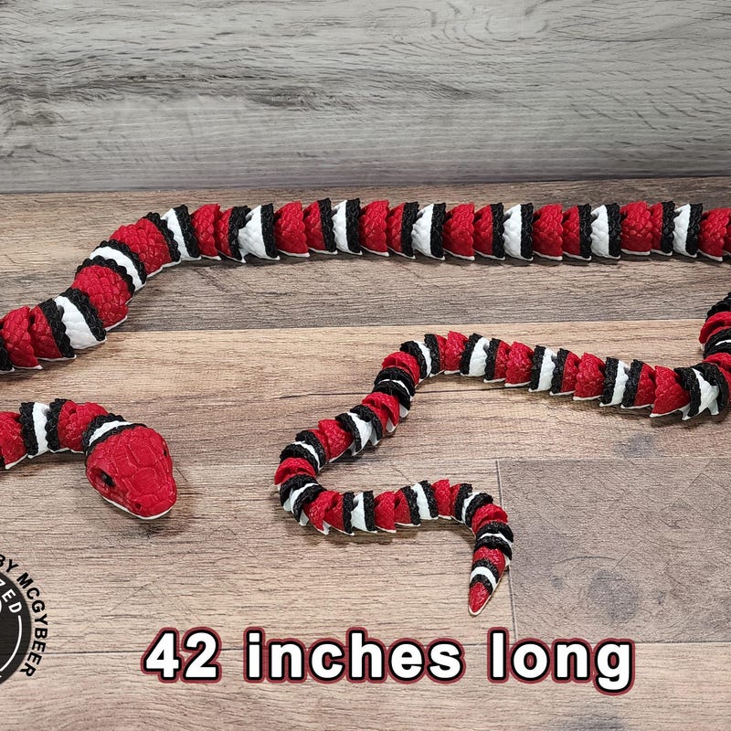 Long 3d Printed Snakes - Etsy