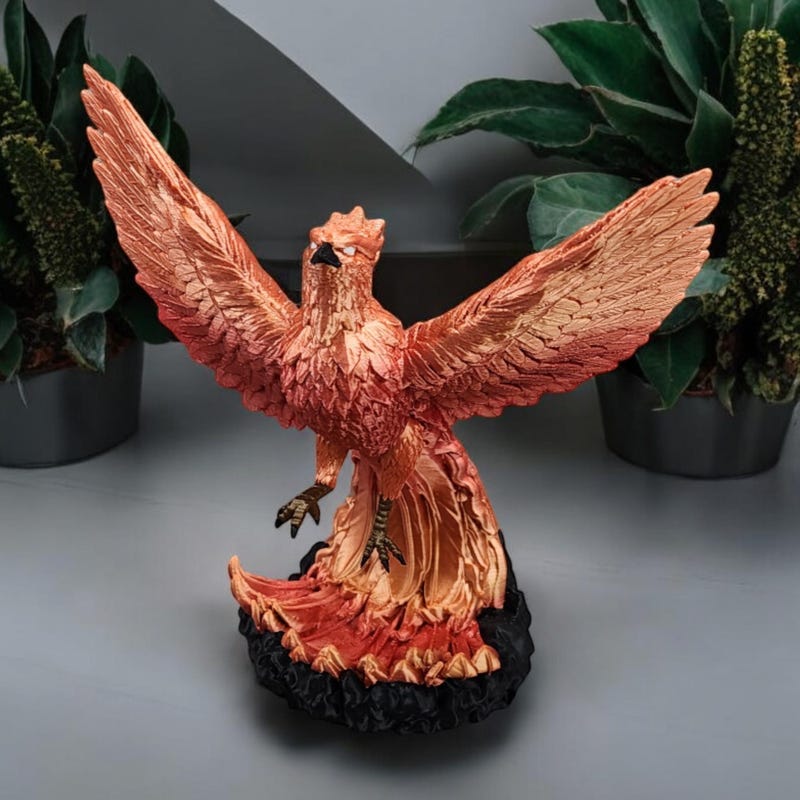 Phoenix Statue - Etsy