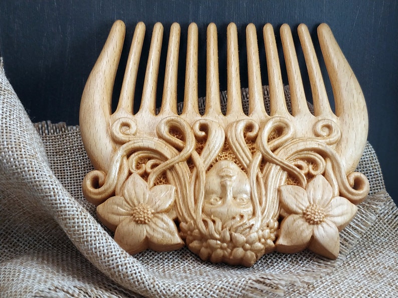 Women Comb Wood Comb Women Accessories Art Nouveau Comb - Etsy