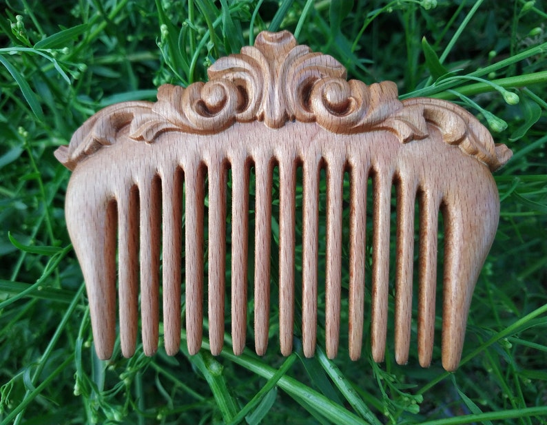 Handmade wooden comb For women Wide Tooth Comb Wooden comb | Etsy