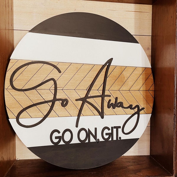 Buy Go Away Sign Online - Etsy