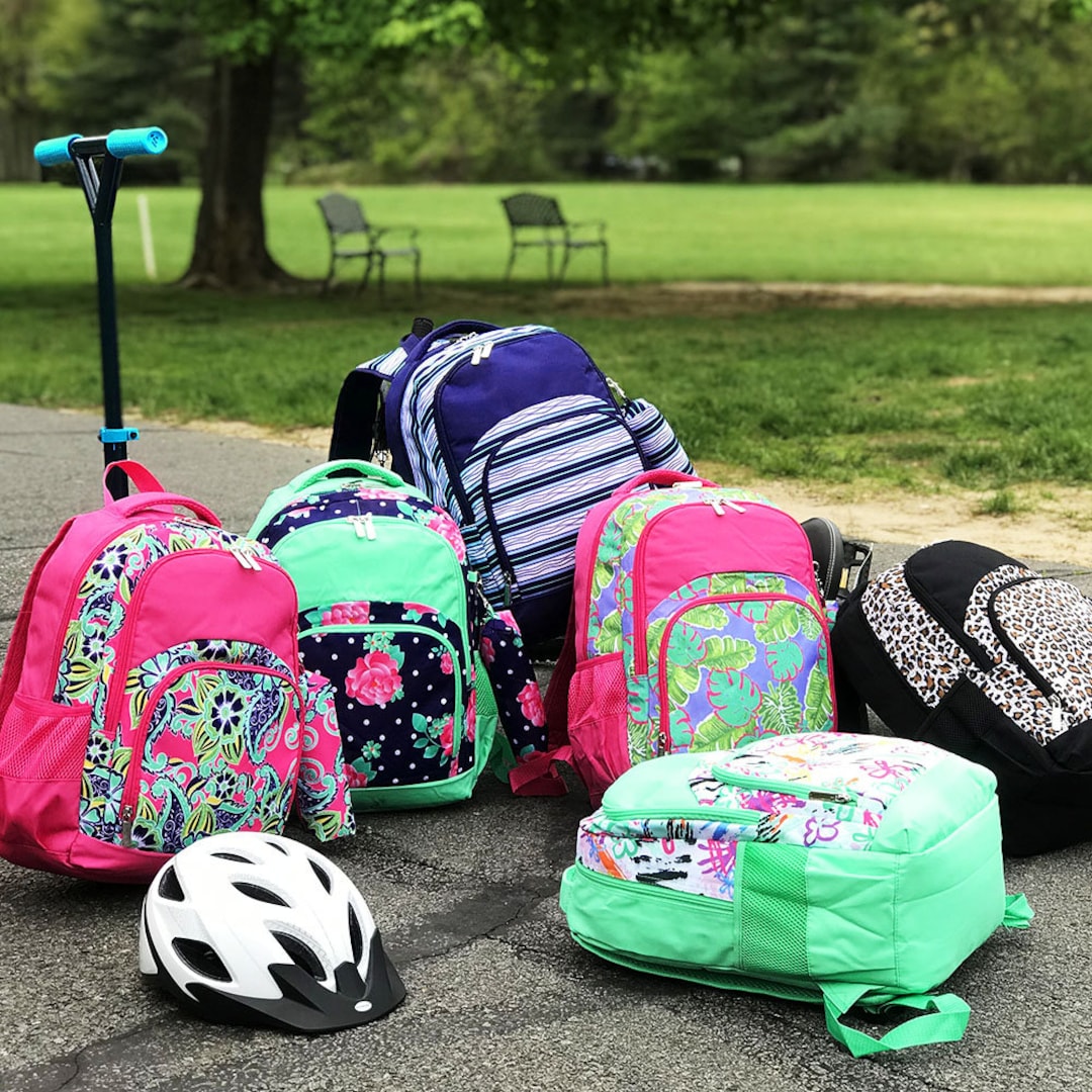 Monogram Backpack: Personalized School Bag, Lunchbox & Pencil Case - Etsy