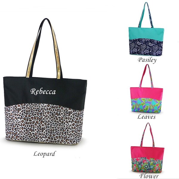 Monogram Tote Bag - Etsy