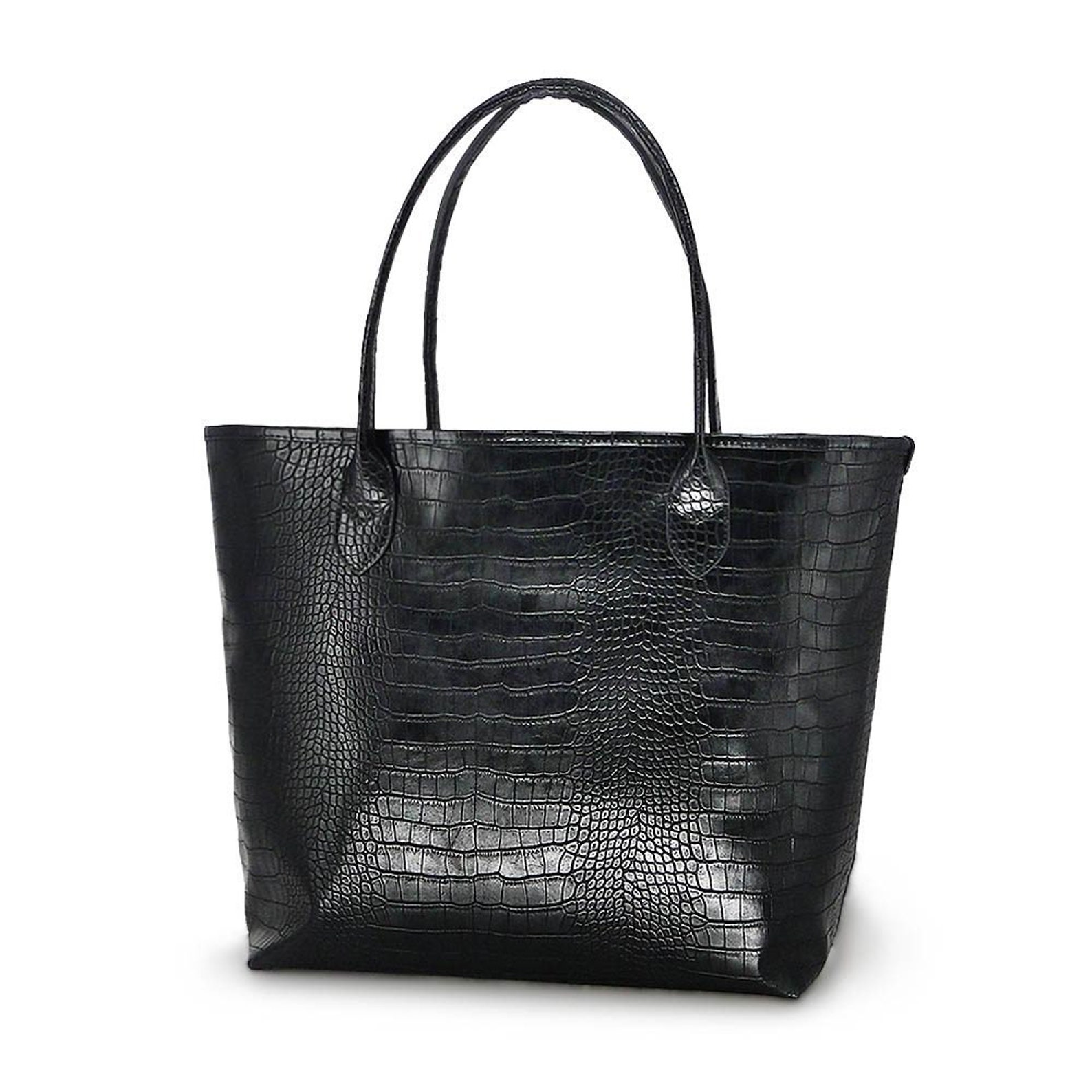 Monogram Classy Shoulder Totes Gator Black Gray Cream Brown - Etsy