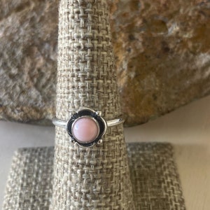 Conch Shell Ring/sterling Silver Pink Conch Shell Ring/dainty Conch ...