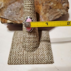 Oval Pink Conch Shell Ring/sterling Silver Queen Conch Shell Ring/conch ...