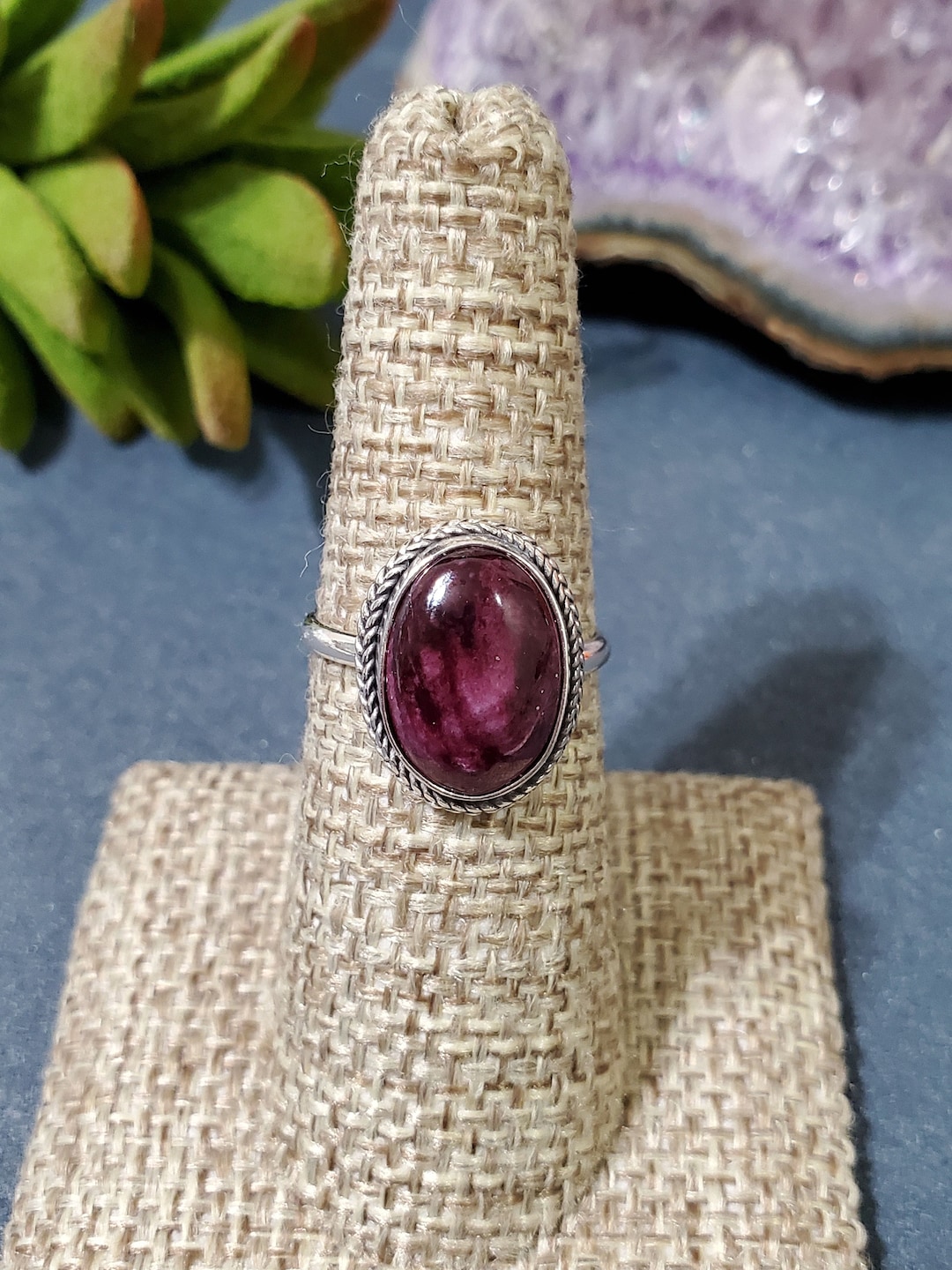 Spiny Oyster Ring/purple Spiny Oyster Ring/sterling Ring/purple Ring ...