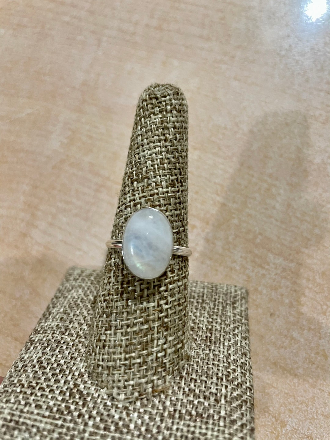 Genuine Moonstone Ring,moonstone Silver Ring,handmade Moonstone Ring ...