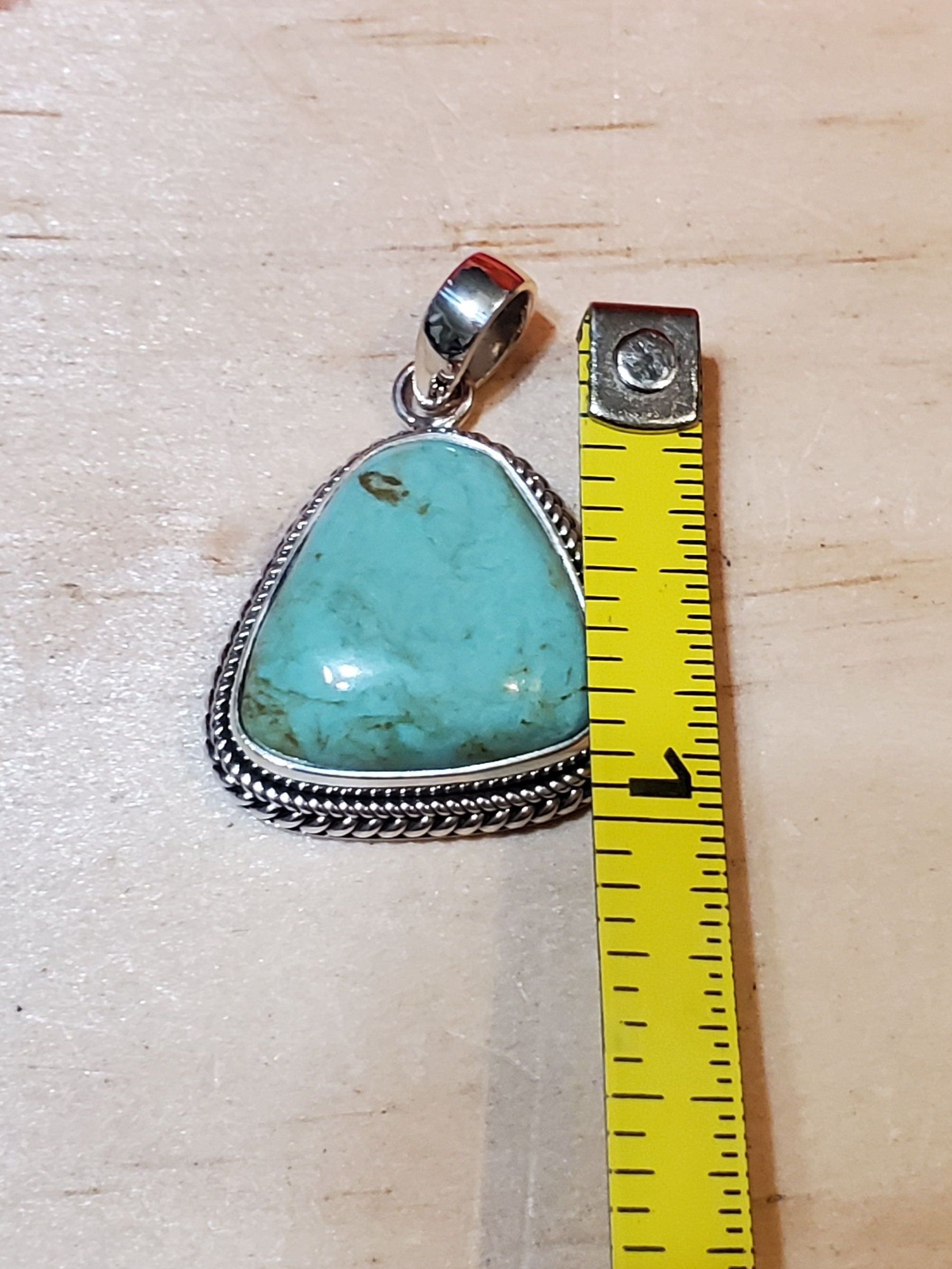 Cute Dainty Turquoise Pendant Necklace/small Turquoise Pendant/sterling ...