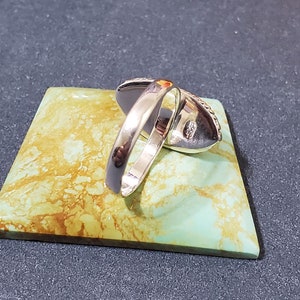 Oval Pink Conch Shell Ring/sterling Silver Queen Conch Shell Ring/conch ...