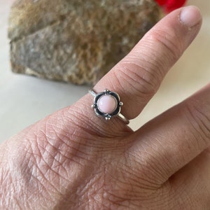 Conch Shell Ring/sterling Silver Pink Conch Shell Ring/dainty Conch ...