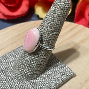 Conch Shell Ring/sterling Silver Pink Conch Shell Ring/large Shell Ring ...