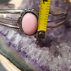 Pink Conch Shell Cuff Bracelet/sterling Silver Cuff/conch Shell Cuff ...