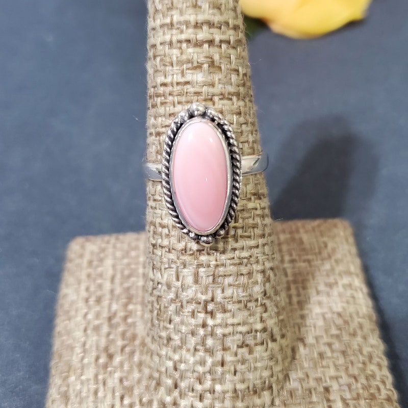 Pink Stone Ring - Etsy