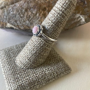 Conch Shell Ring/sterling Silver Pink Conch Shell Ring/dainty Conch ...