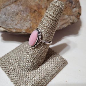 Oval Pink Conch Shell Ring/sterling Silver Queen Conch Shell Ring/conch ...