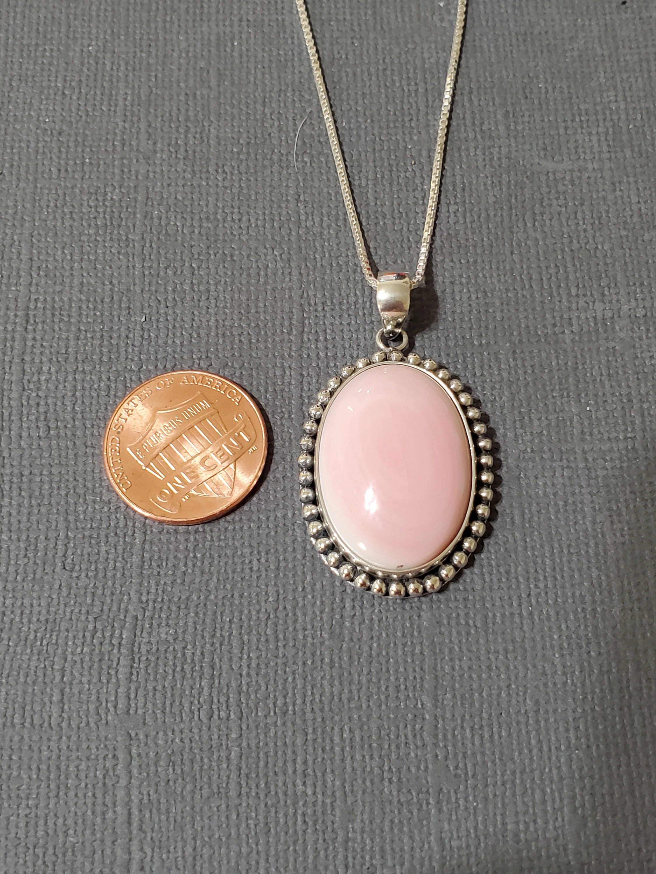 Large Pink Conch Shell Pendant/conch Shell Necklace/sterling Silver ...