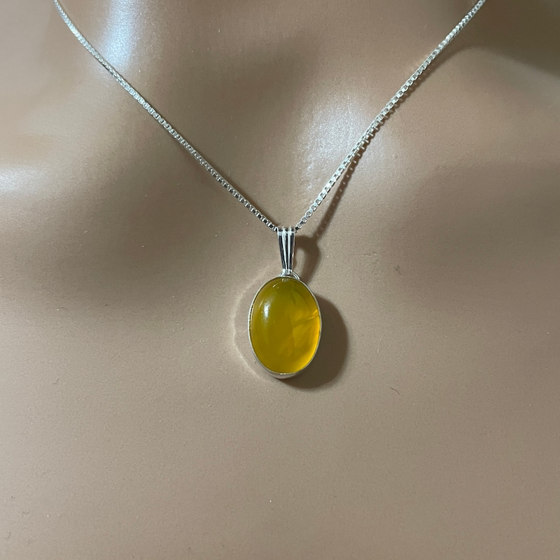 Yellow Pendant - Etsy