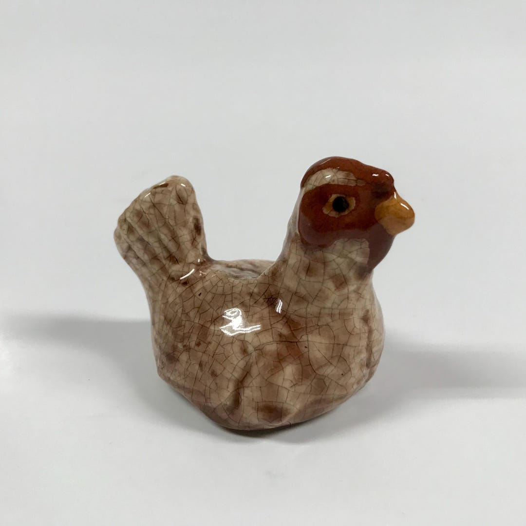 SMITH REDWARE - HEN, Sculpted Figurine, Knick Knack, Folk Art, Hand ...