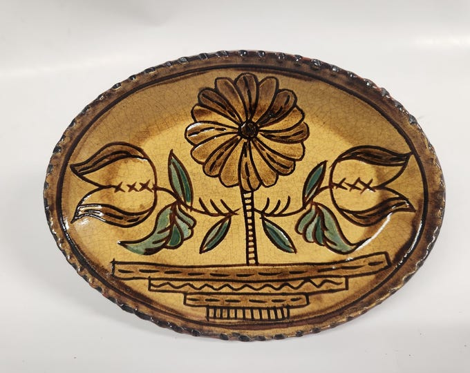Smith Redware - Handcrafted Slab Plate - Folk Art, Patriotic, Made in ...