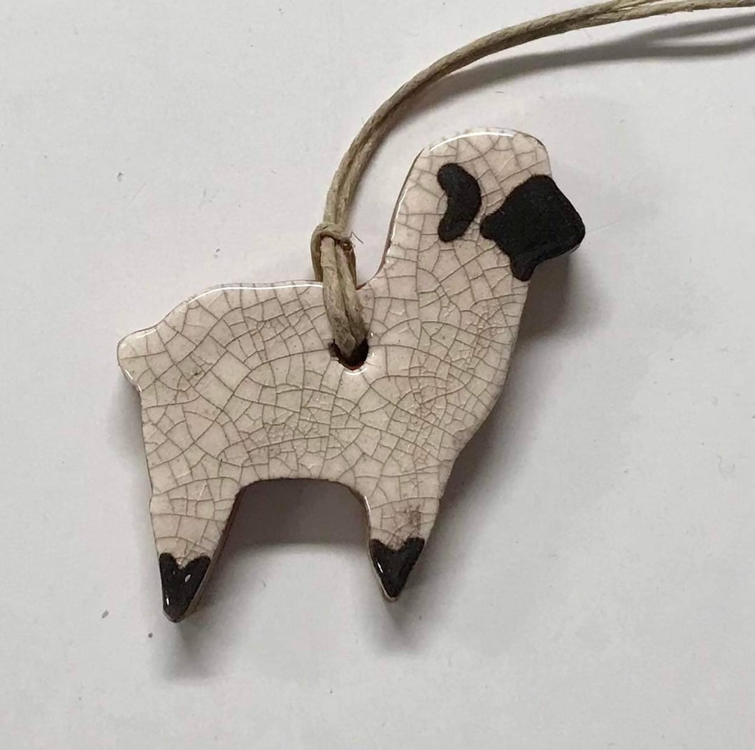 Handcrafted Sheep Ornament Folk Art Hand Painted American - Etsy