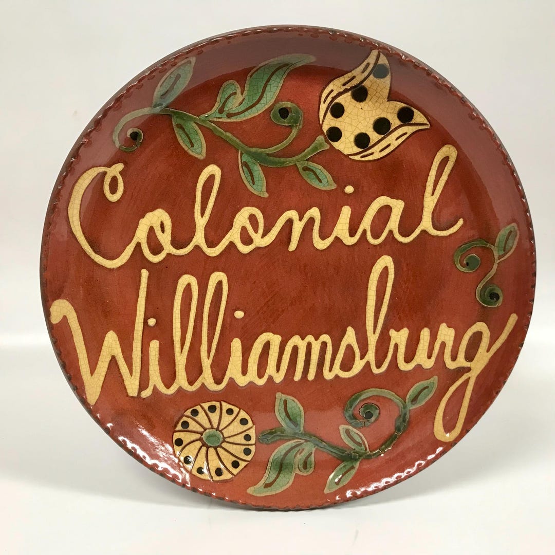 Smith Redware - Handcrafted Pennsylvania Plate, Slip Decorated ...