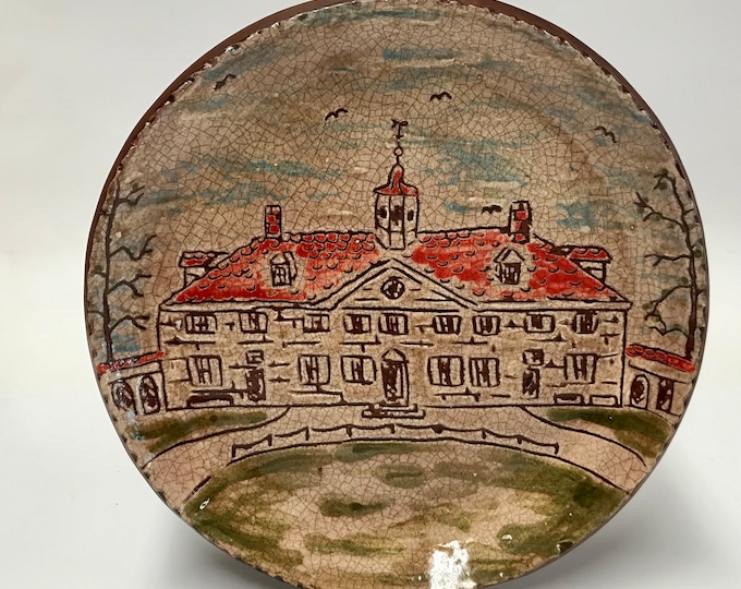 Smith Redware - Handcrafted Slab Plate - Folk Art, Patriotic, American ...
