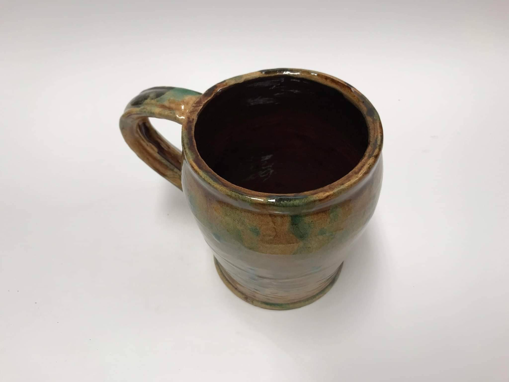 Smith Redware Handcrafted Mug Primitives Folk Art Made in | Etsy