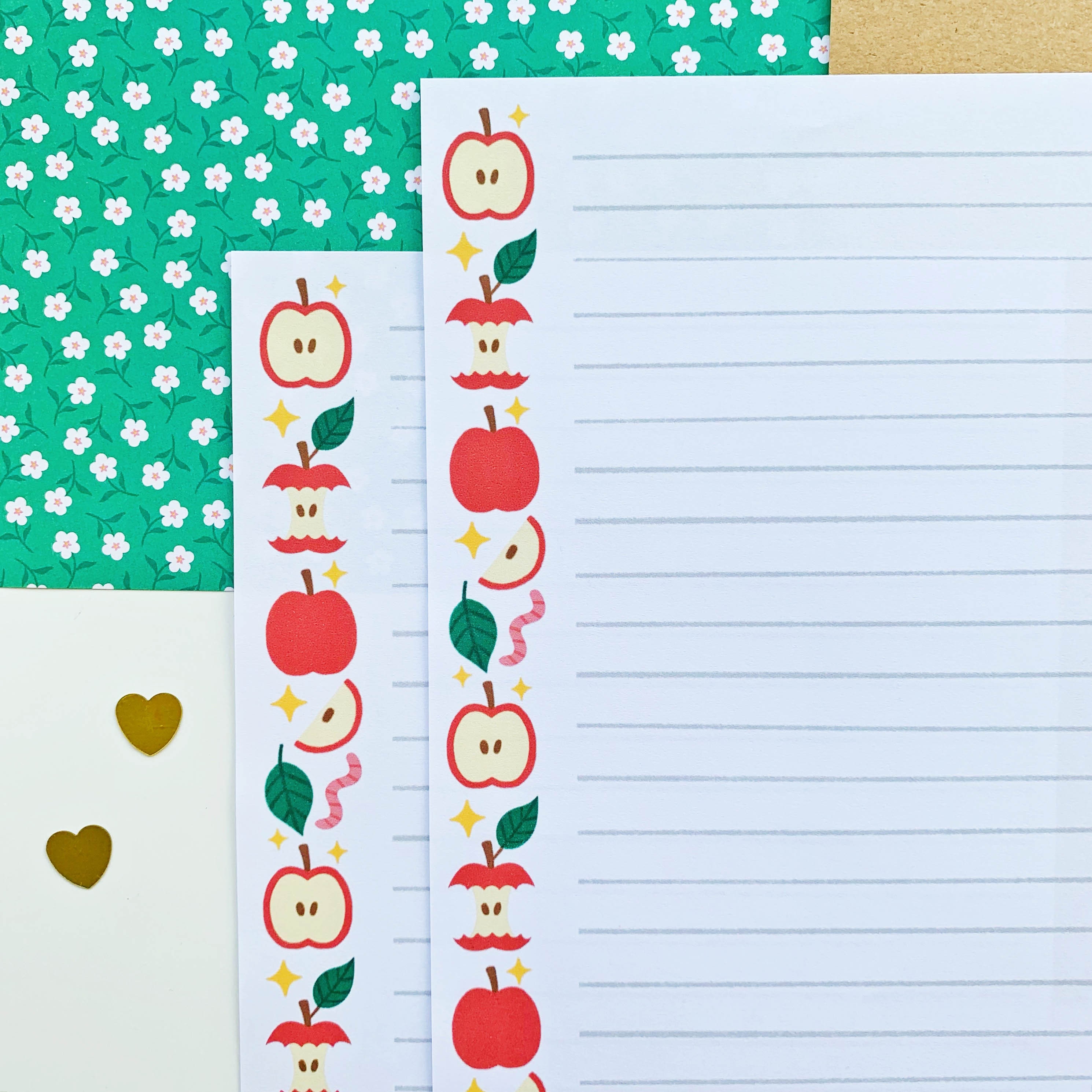 Printable Apple Penpal Set Cute Letter Writing Paper & | Etsy UK