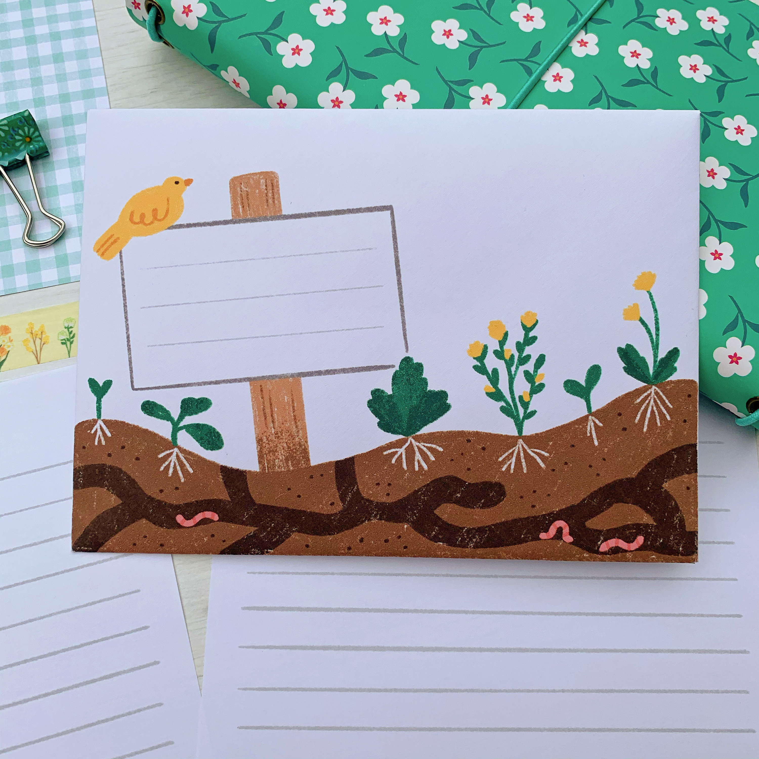 Printable Gardening Letter Writing Set Penpal Paper & - Etsy