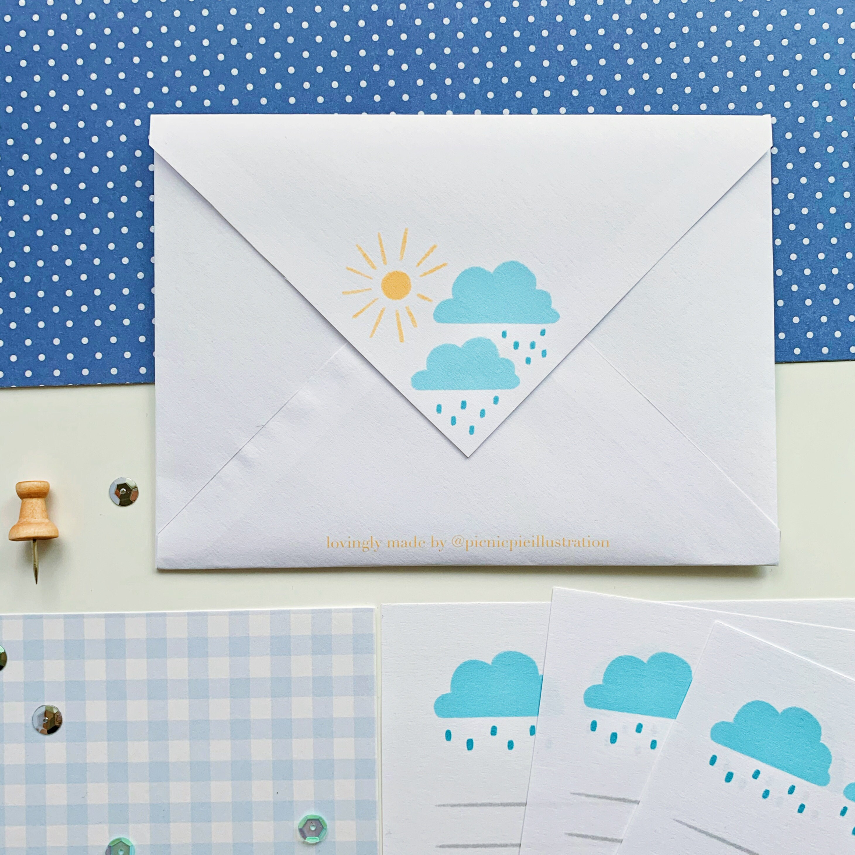 Printable Cloud Sky Letter Writing Set Penpal Paper & - Etsy