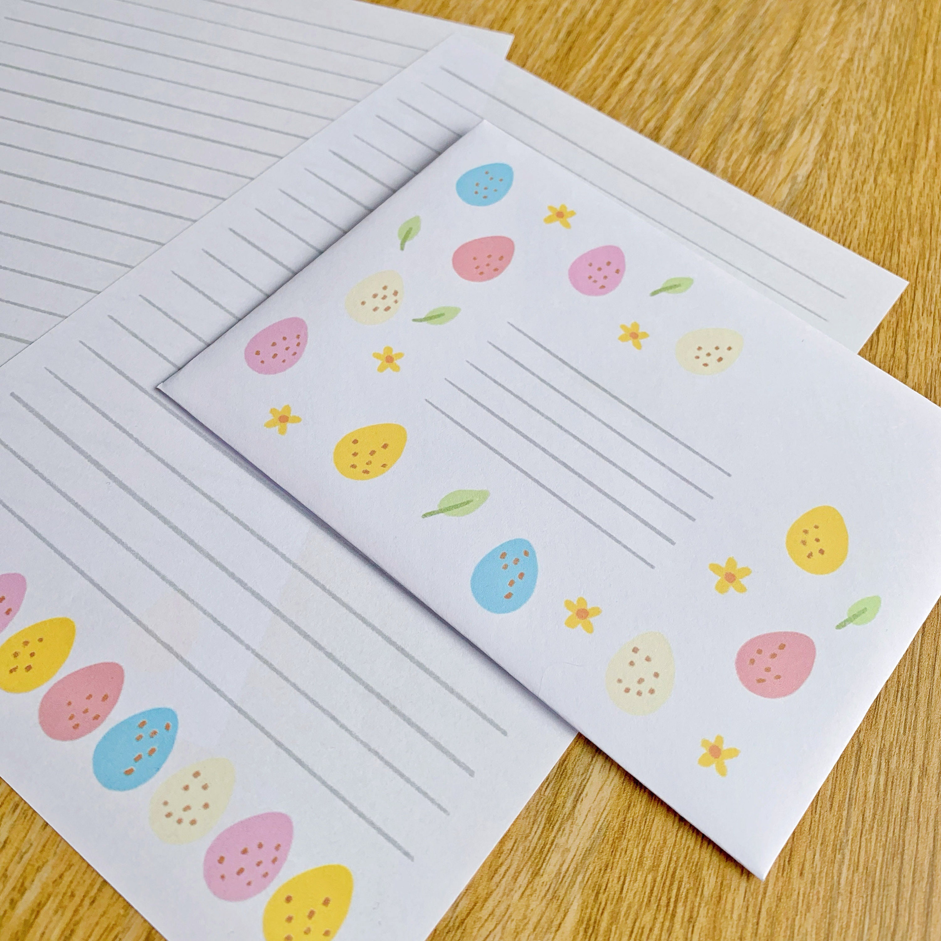 Printable Mini Egg Easter Letter Writing Set Spring Pastel - Etsy