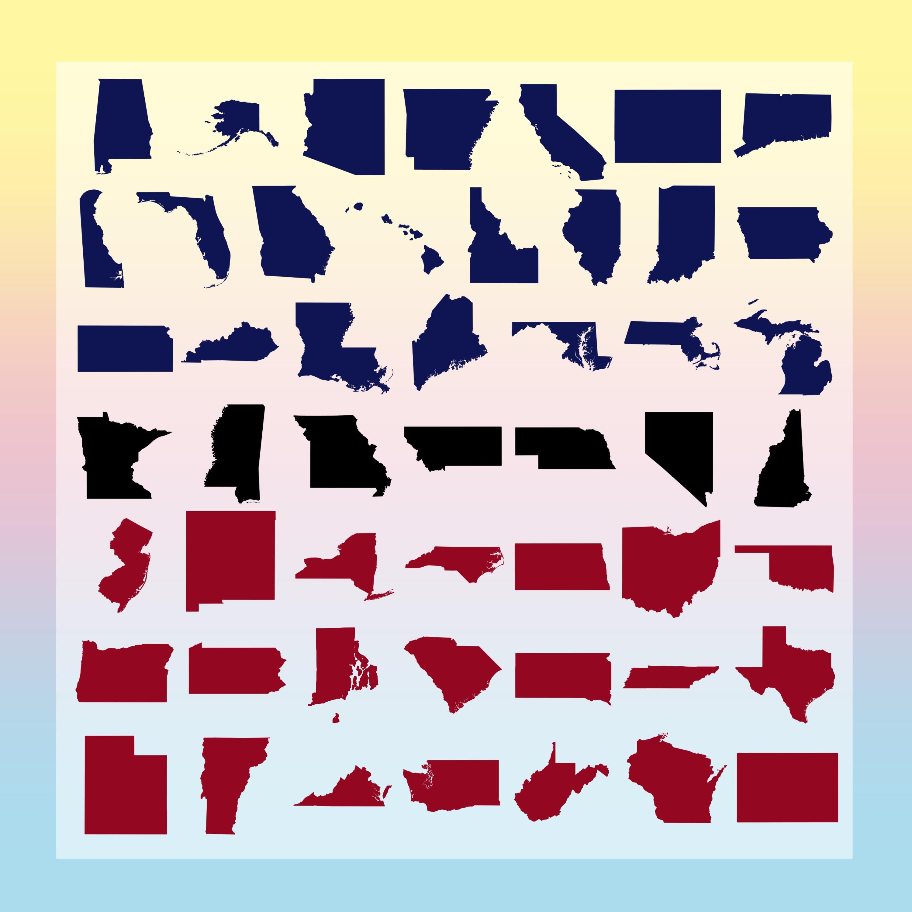 Procreate USA Map States Brush Stamp Digital Stamp - Etsy