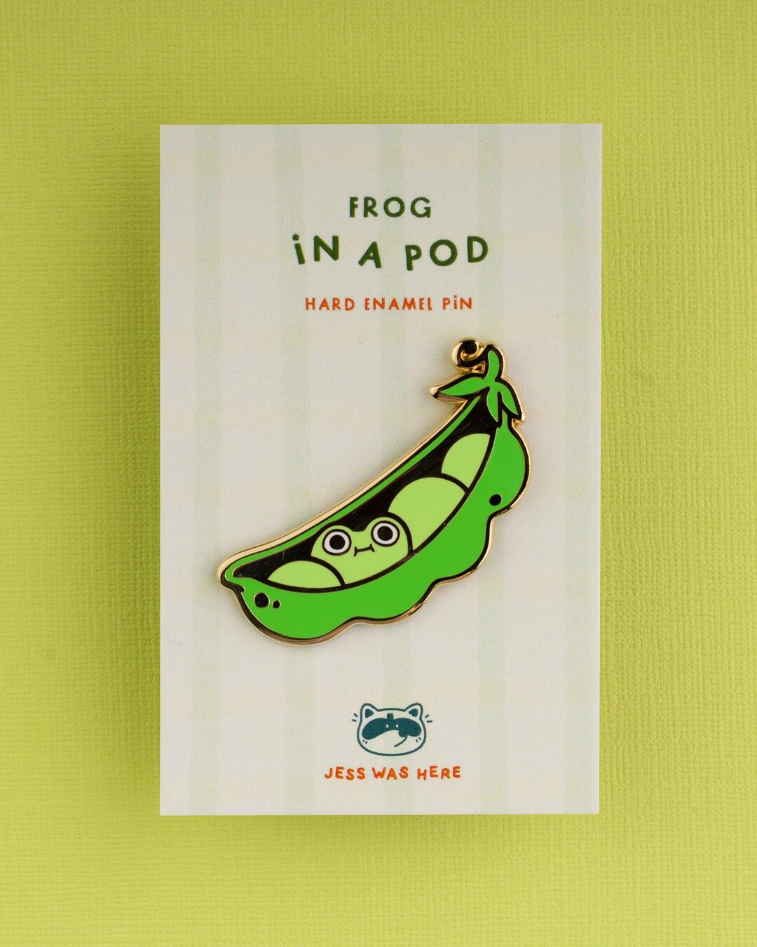 Frog in a Pod - Enamel Pin - Etsy
