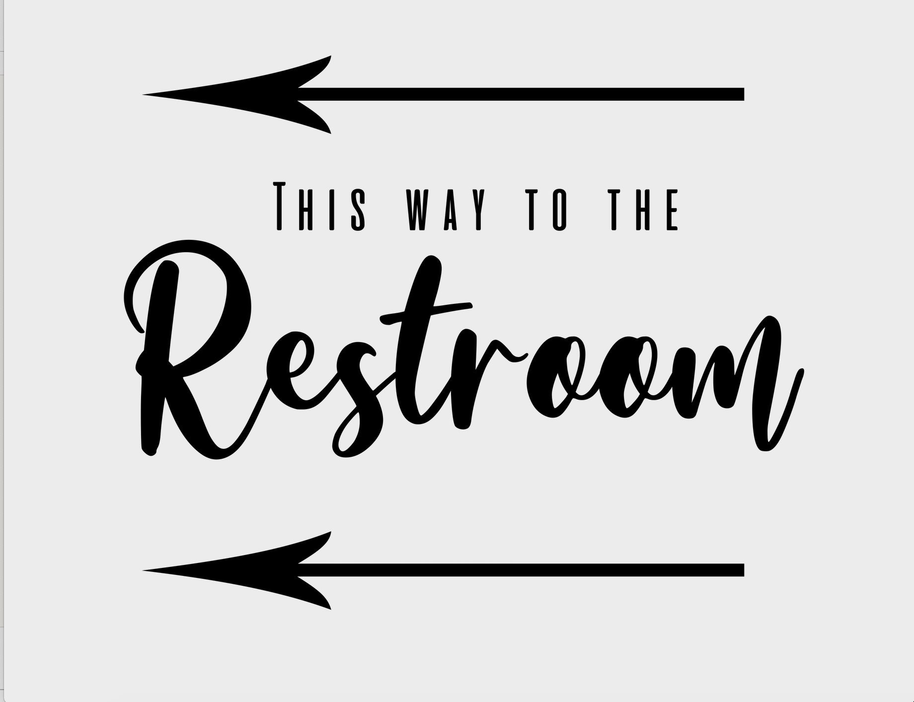 Restroom Sign - Etsy