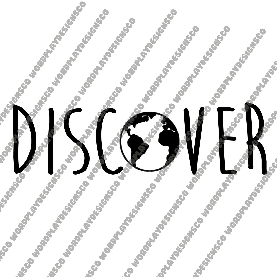 Discover SVG, Travel SVG, Cut File for Cricut & Cameo Silhouette, World ...
