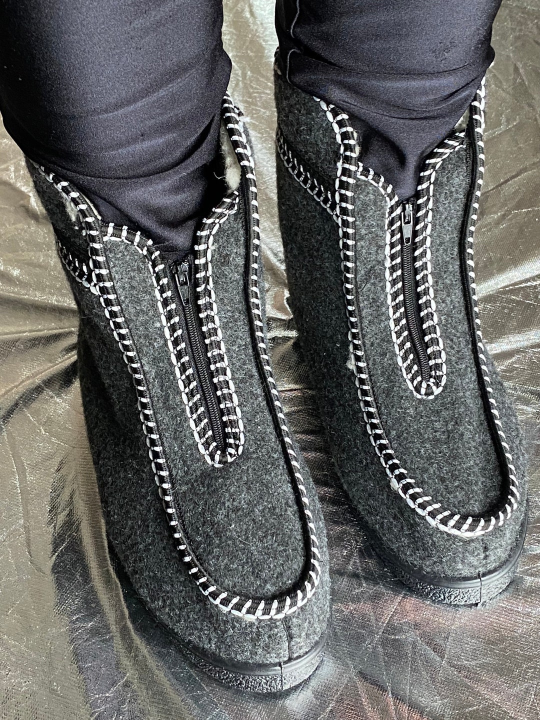 Warm House Shoes Wool Sheepskin Slipper Boots Winter Comfortable ...